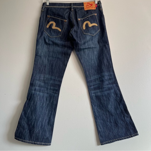 Evisu | Jeans | Evisu Indigo Genes Japan Selvedge Denim Jeans Low Rise Bootcut Womens Sz 3 ...
